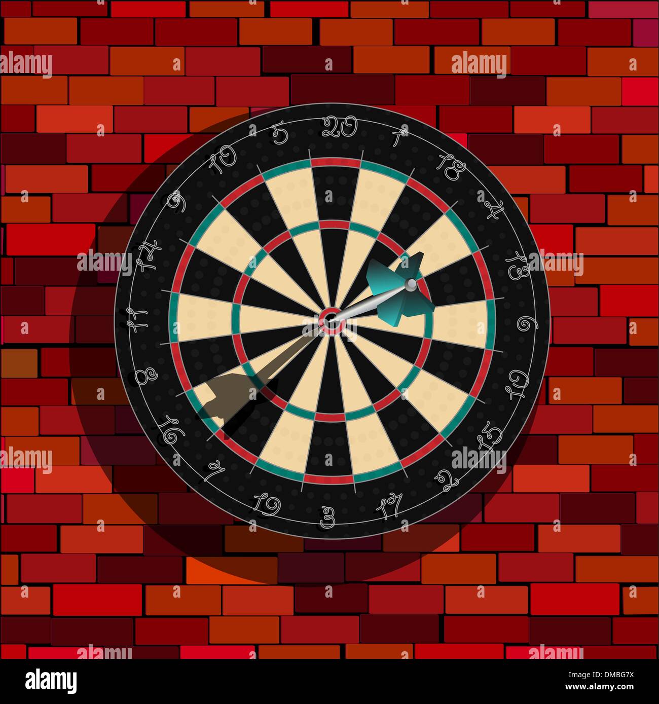 Dart board vector vectors hi-res stock photography and images - Alamy