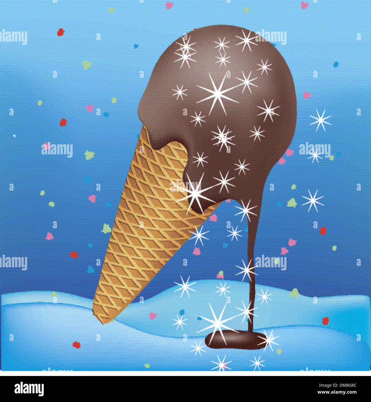 Snow cream background Stock Vector Images - Alamy