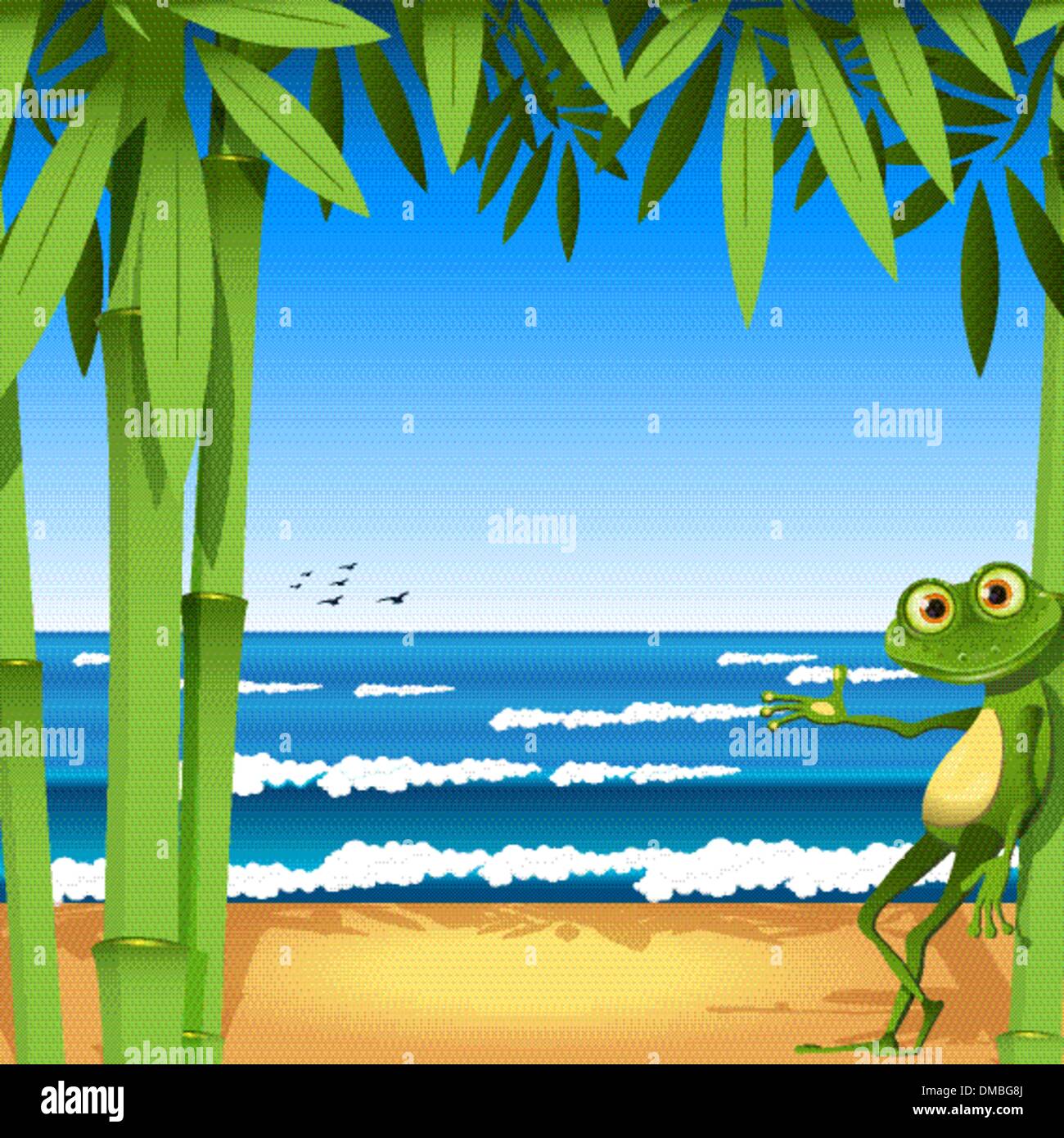 Sea foam on coast Stock Vector Images - Alamy