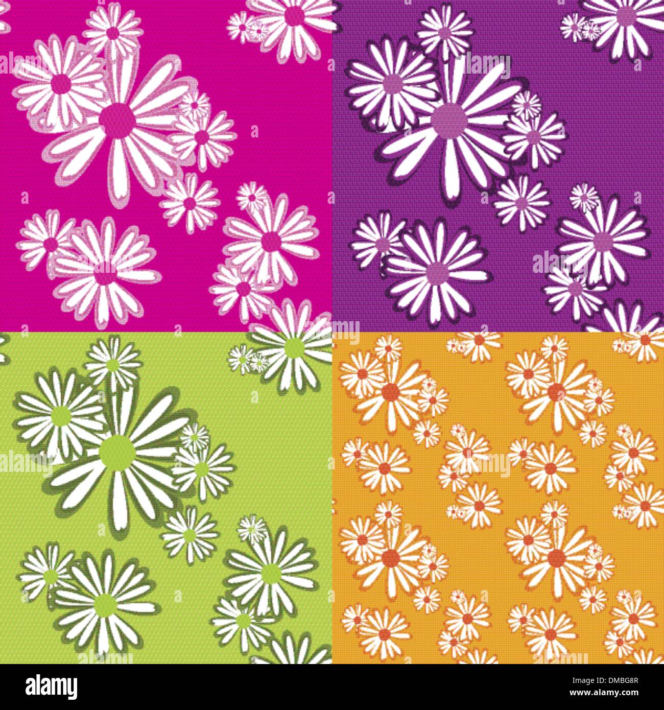 pattern with daisies Stock Vector Image & Art - Alamy