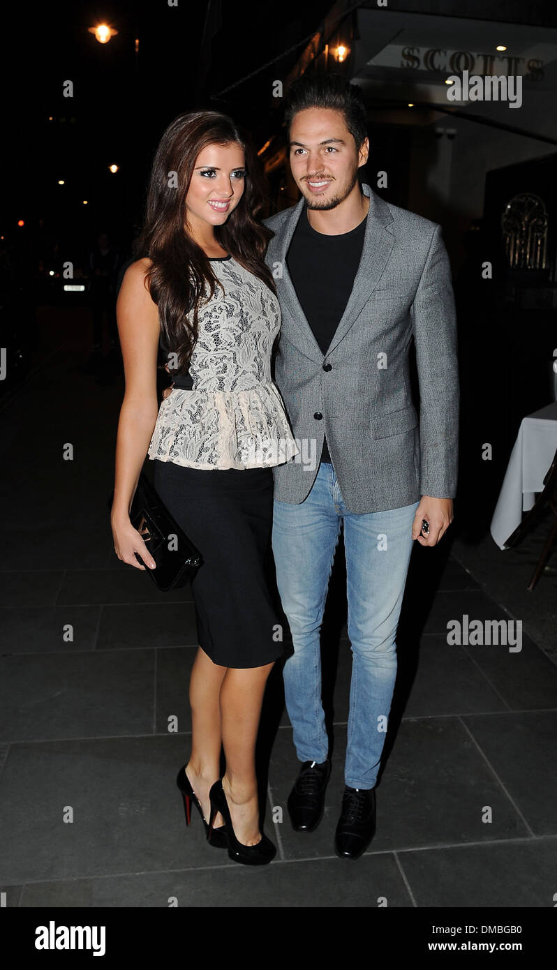Lucy Mecklenburgh and Mario Falcone at her 21st birthday dinner at ...