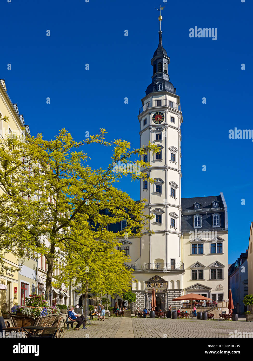 Marketplace with City Hall in Gera, Thuringia, Germany Stock Photo - Alamy