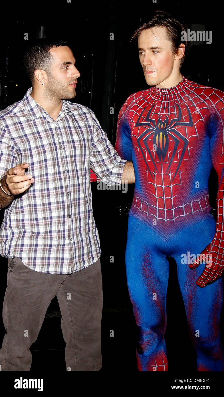 Olympian Danell Leyva meets Reeve Carney and cast of Broadway musical ...