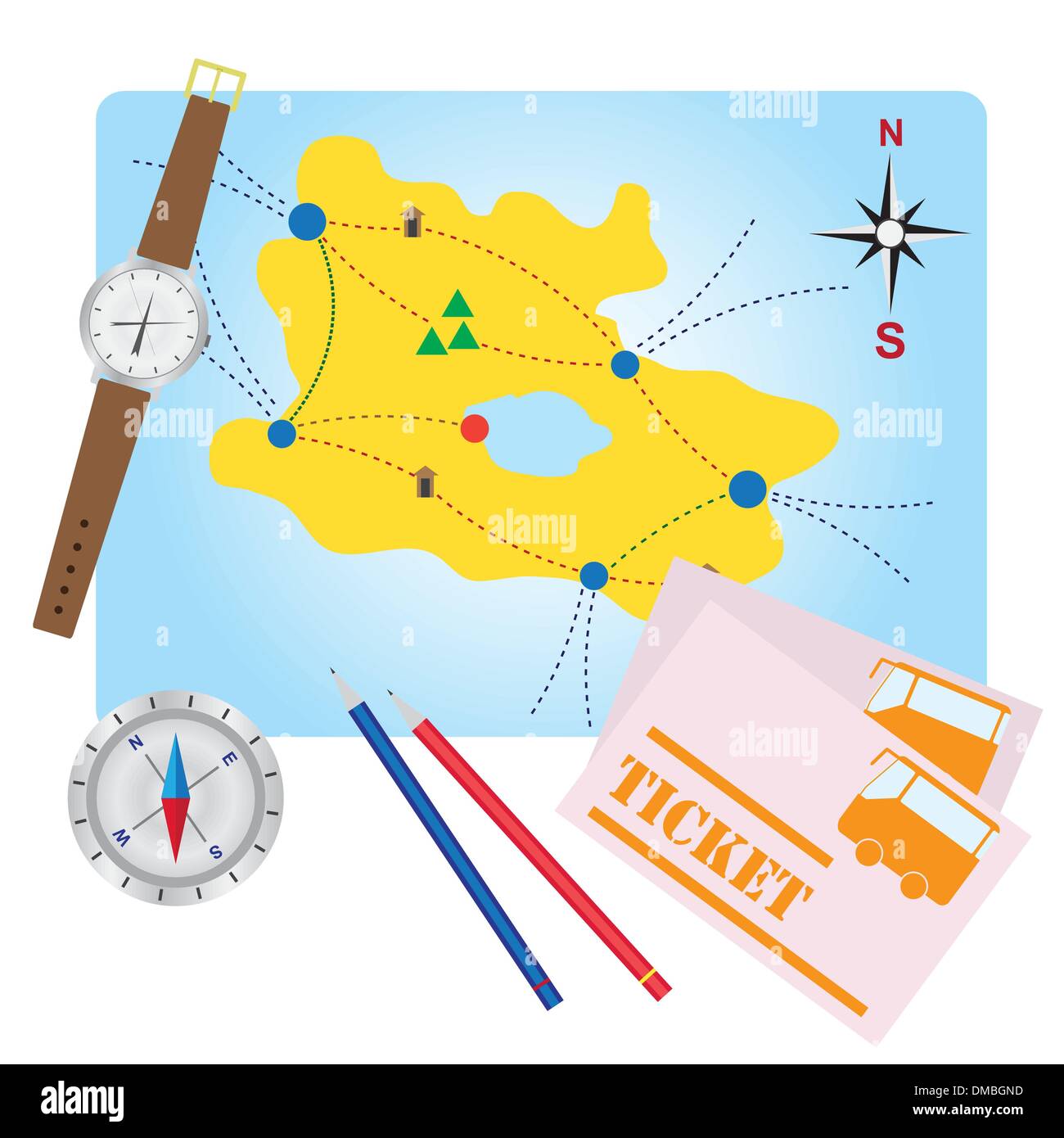 Preparing adventure Cut Out Stock Images & Pictures - Alamy