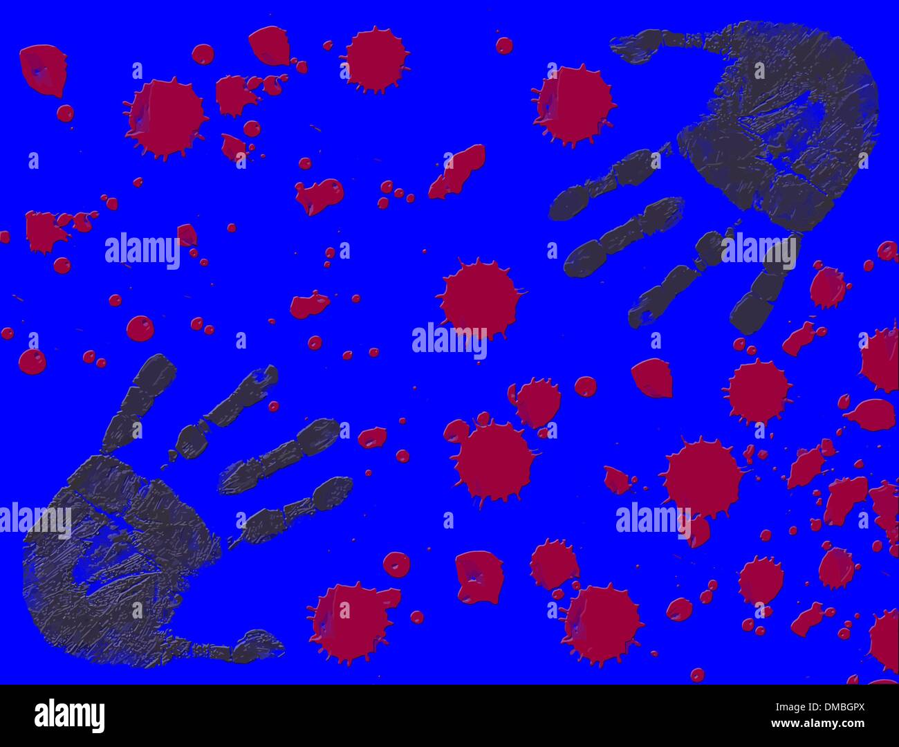 Art drawing blue color abstract Stock Vector Images - Alamy