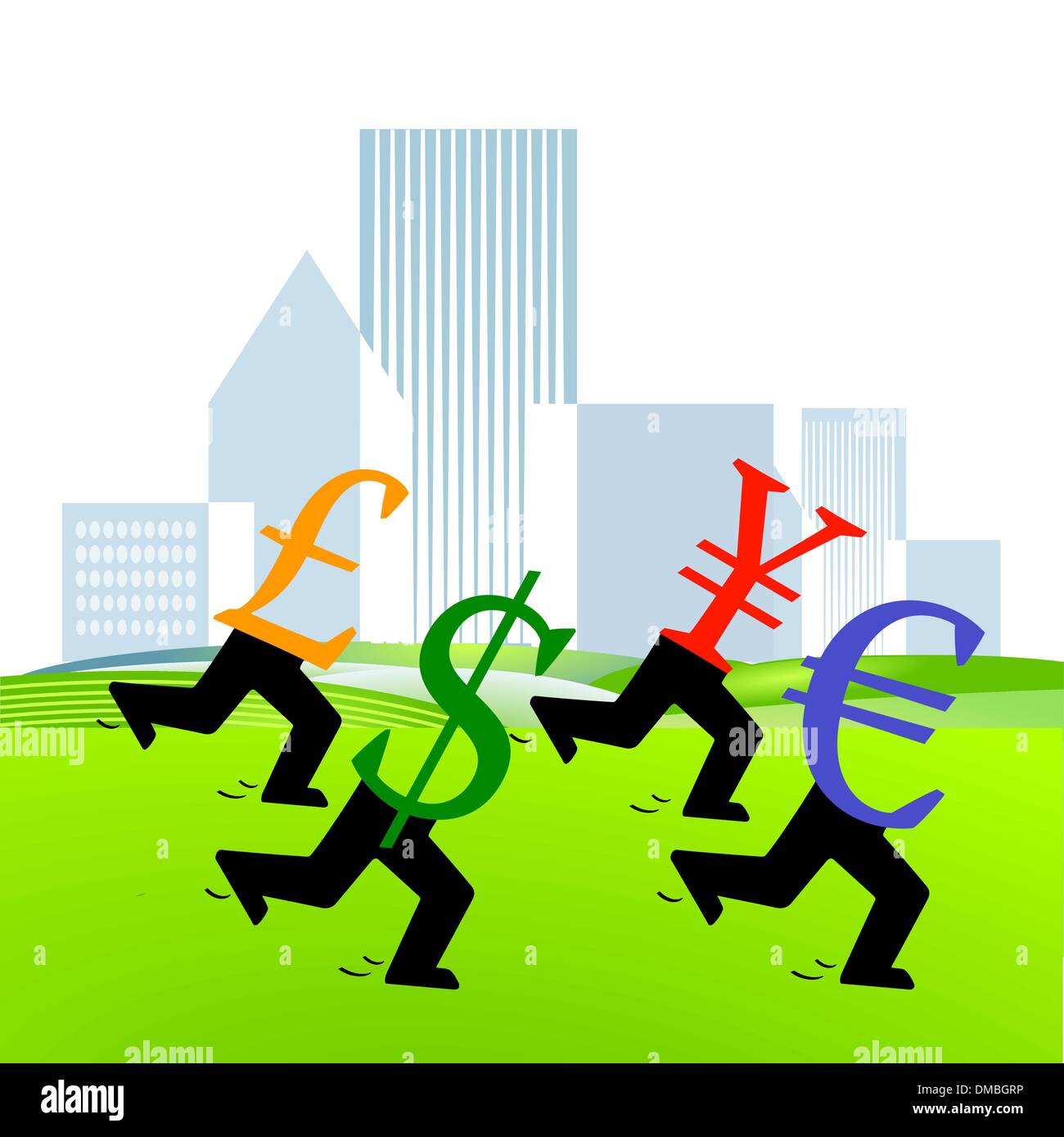 Footrace Stock Vector Images - Alamy
