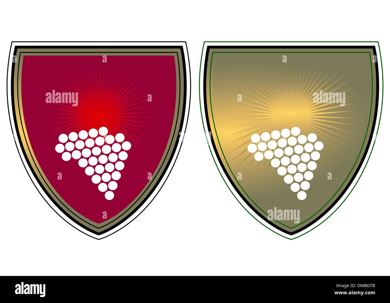 The coat of arms grape Stock Vector Images - Alamy
