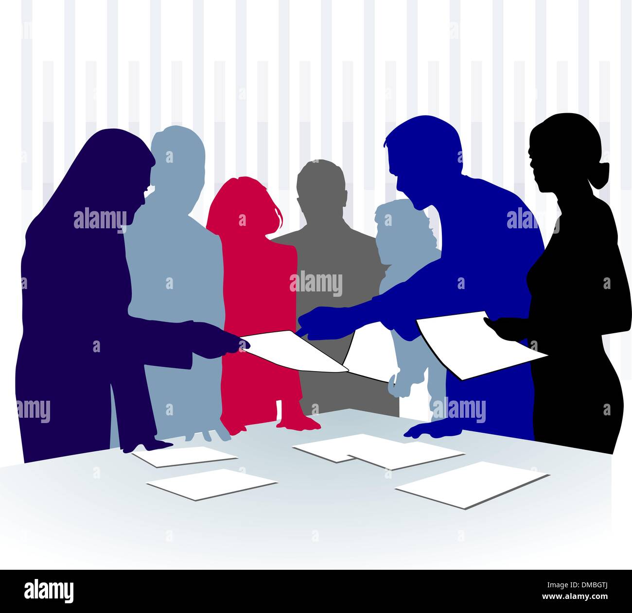 Corporate party Stock Vector Images - Alamy