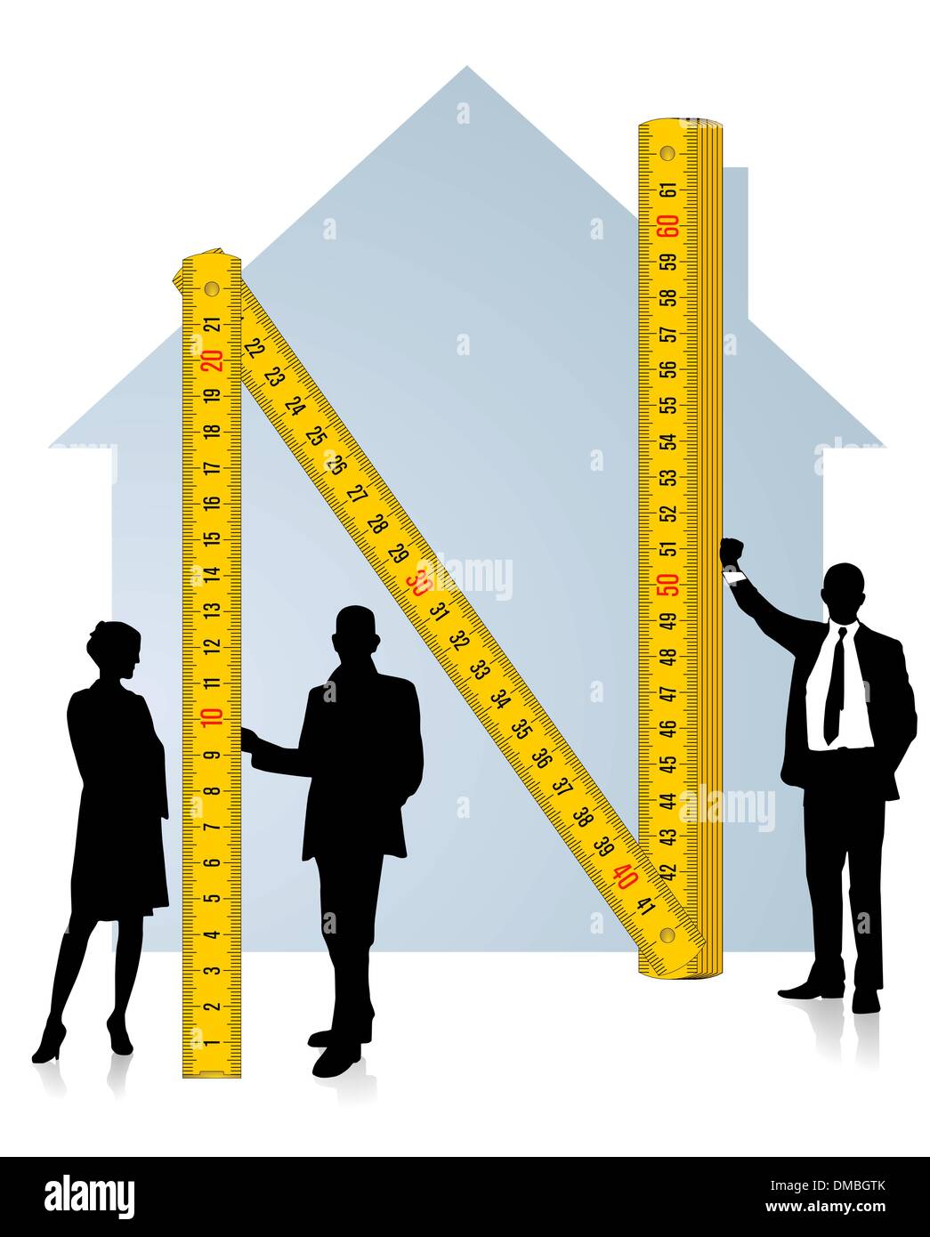 Builder house extension Stock Vector Images - Alamy