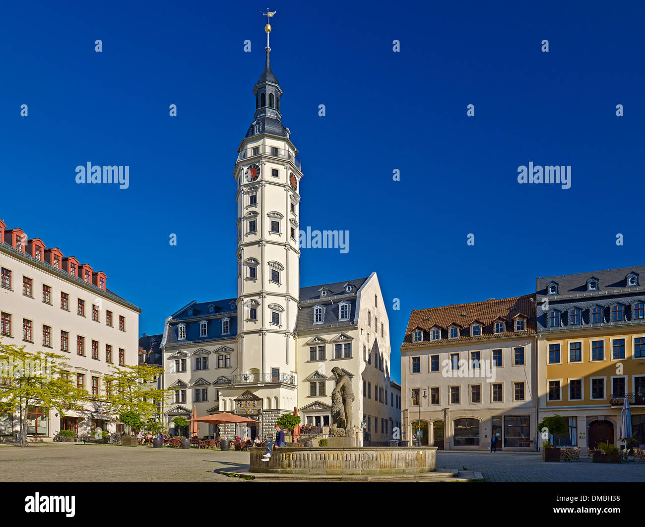 Market square with town hall in gera hi-res stock photography and ...