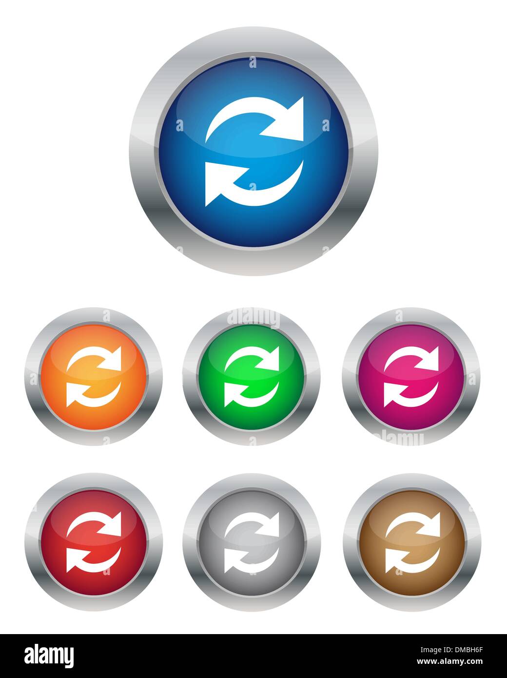 Blue buttons with arrows hi-res stock photography and images - Alamy