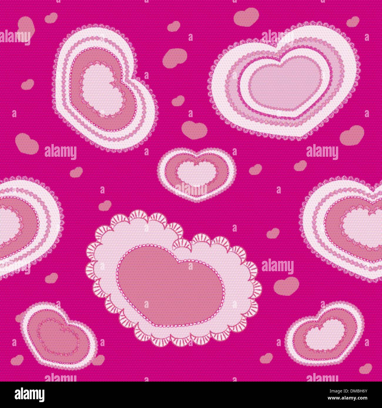 Heart purple pattern Stock Vector Images - Alamy