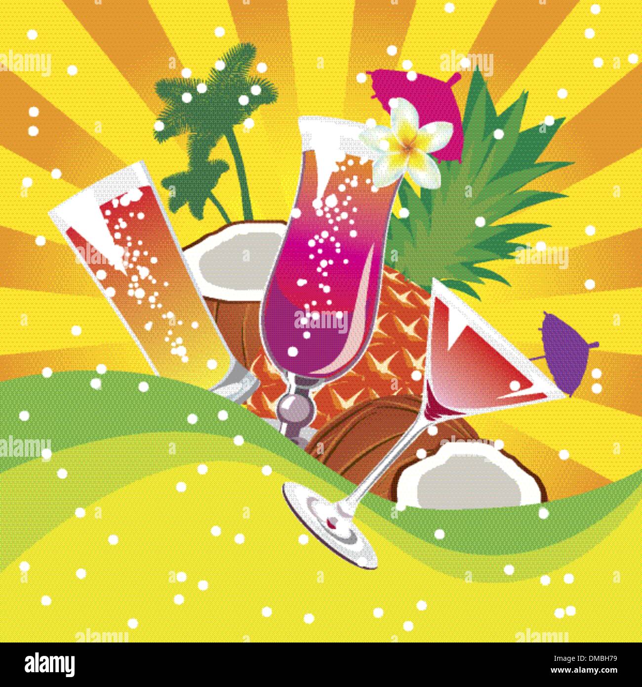 Tropical color Stock Vector Images - Alamy