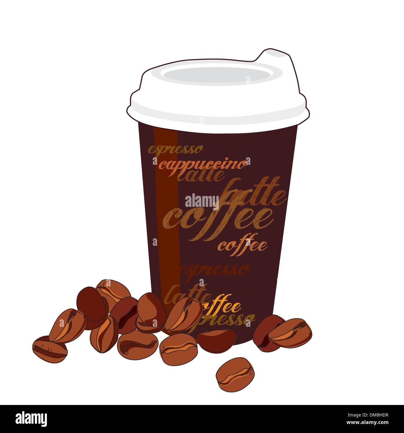 Cappuccino word hi-res stock photography and images - Alamy