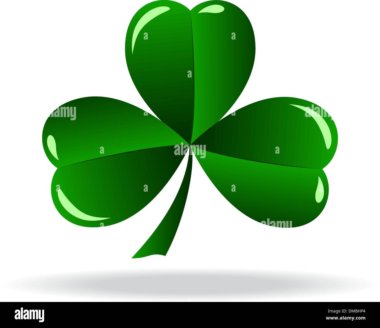 Black shamrock Stock Vector Images - Alamy