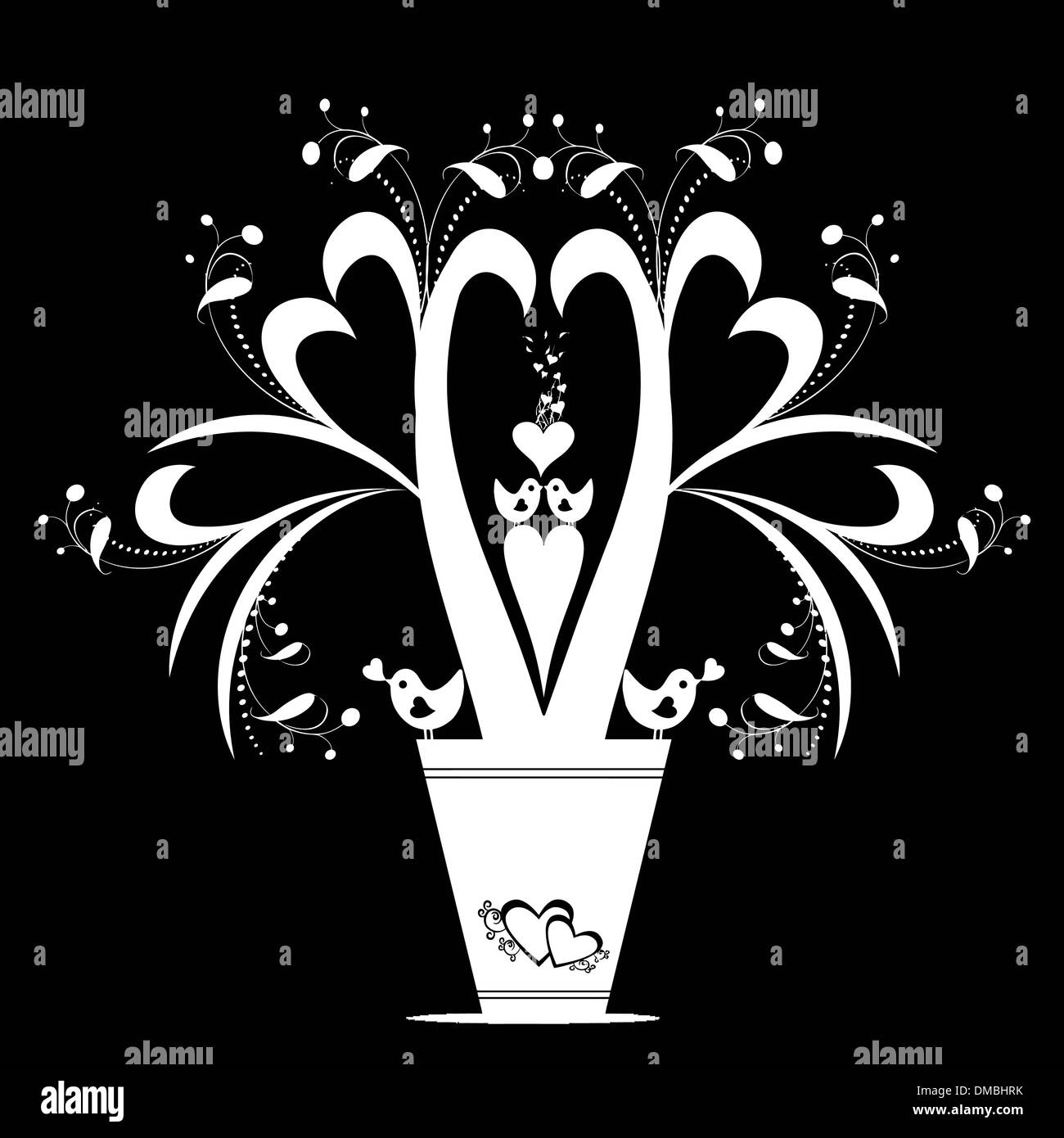 Valentines plant Black and White Stock Photos & Images - Alamy