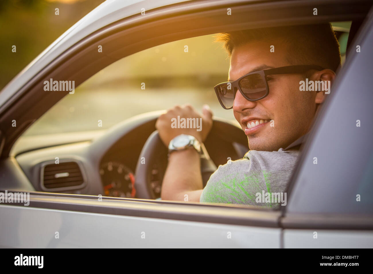 Young adult teen car hi-res stock photography and images - Alamy
