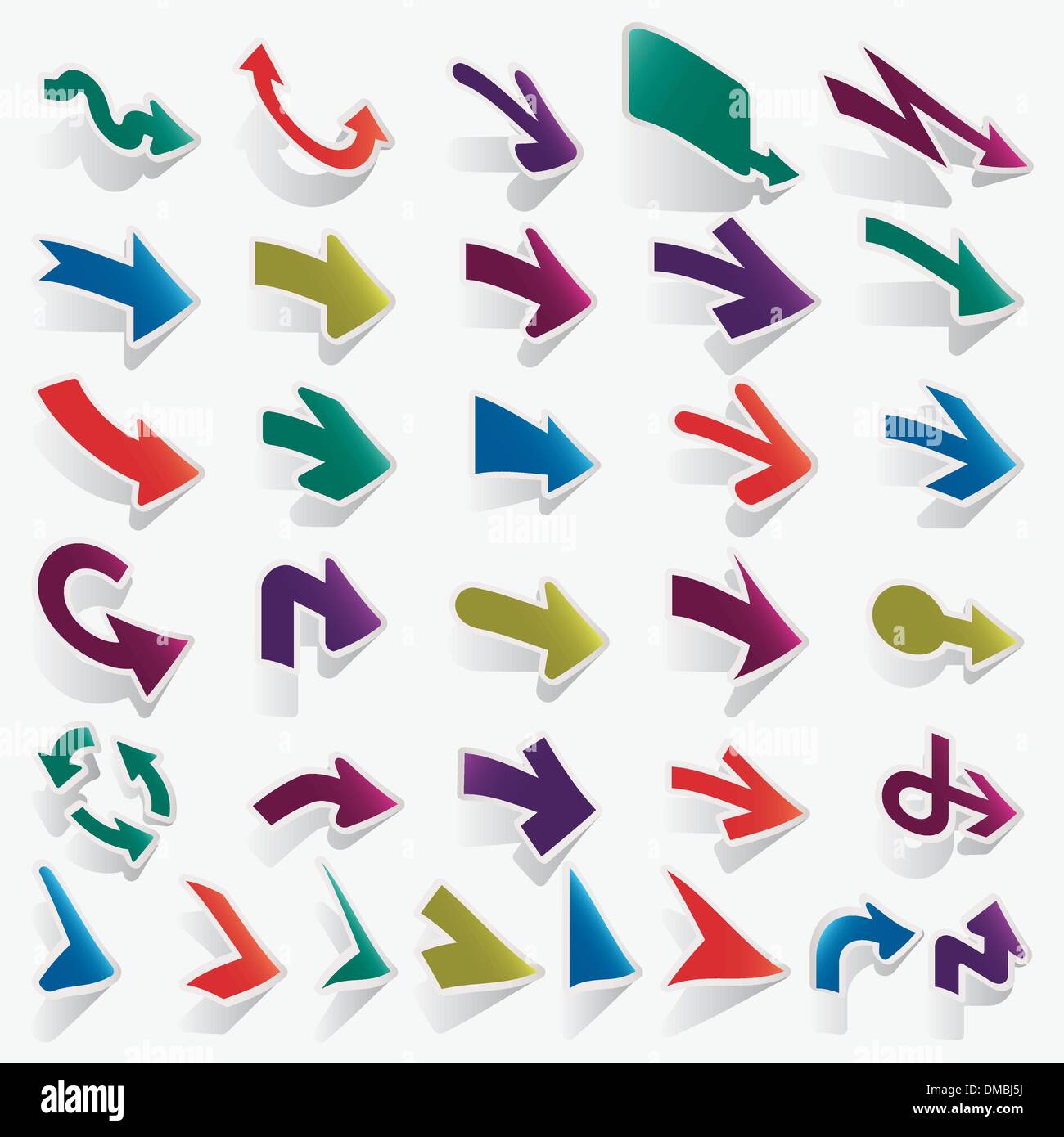 vector arrows set Stock Vector Image & Art - Alamy