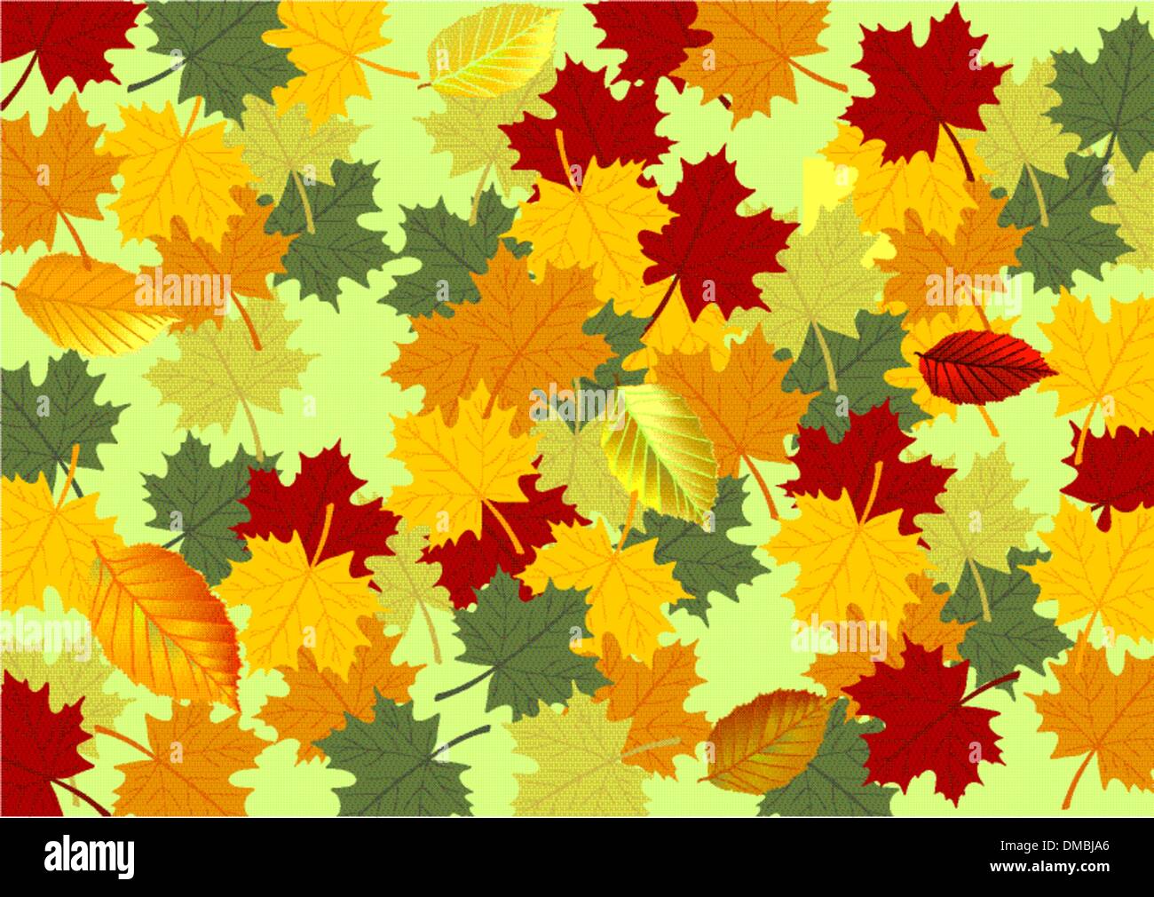 Autumn leaves background collection Stock Vector Images - Alamy