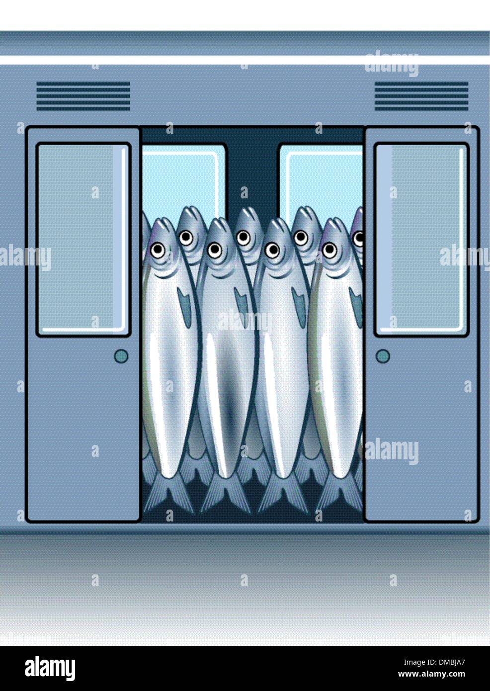 Subway carriage Stock Vector Images - Alamy