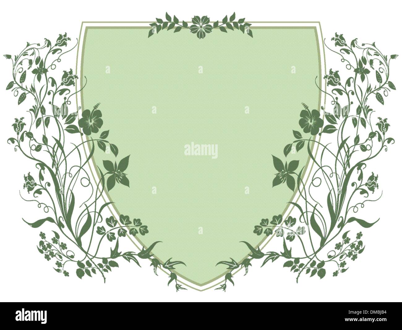 Coat of Arms with plants Stock Vector Image & Art - Alamy