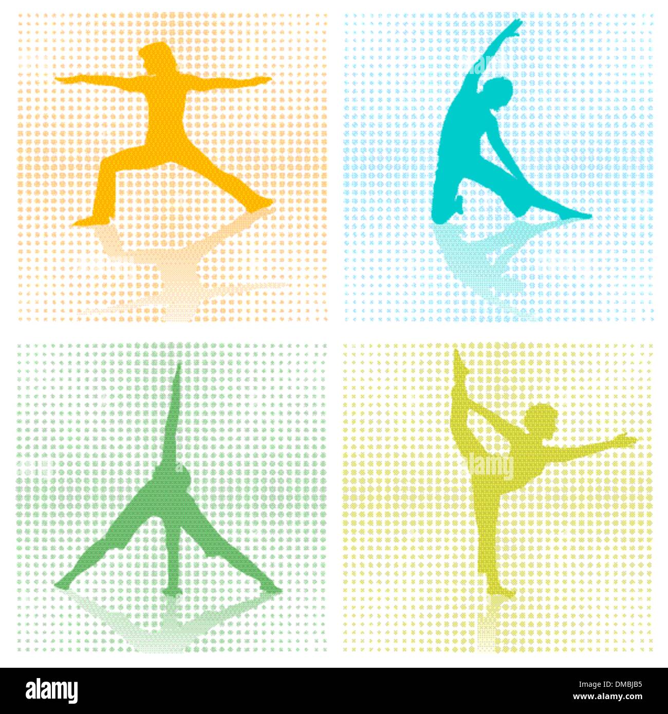 Gymnastics vector vectors hi-res stock photography and images - Alamy