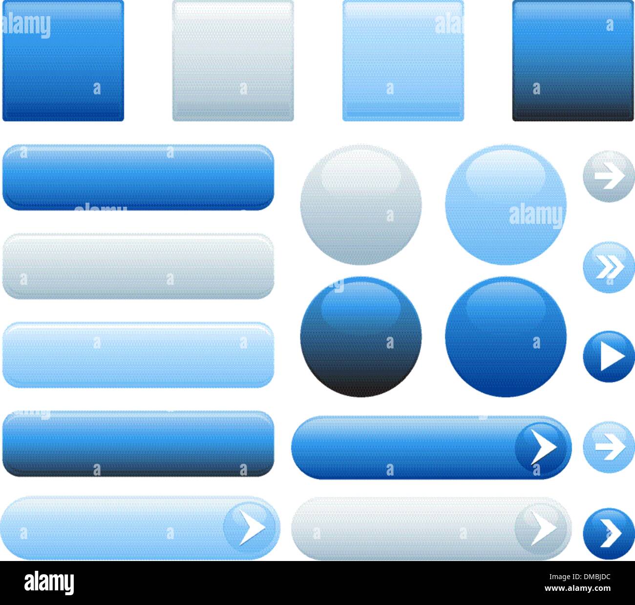 Bright green square button blue hi-res stock photography and images - Alamy