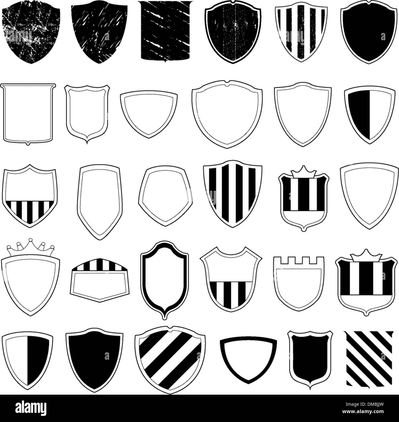 Vector shields collection Stock Vector Image & Art - Alamy