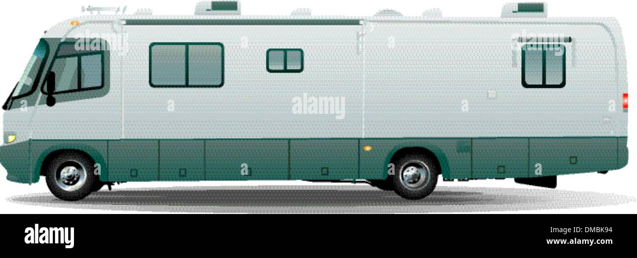 Mobile home motorhome caravan Stock Vector Images - Alamy