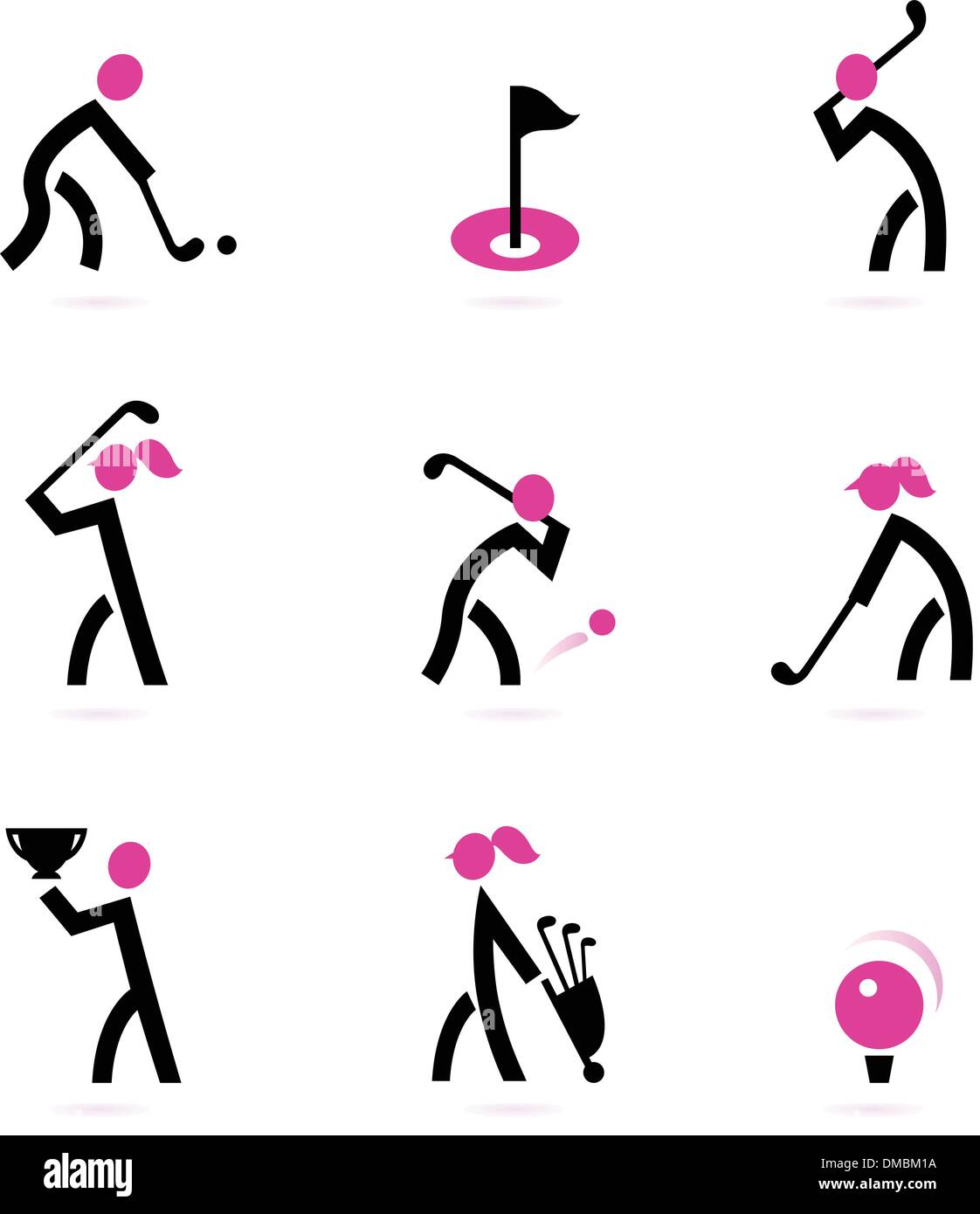 Sporting pink Stock Vector Images - Alamy