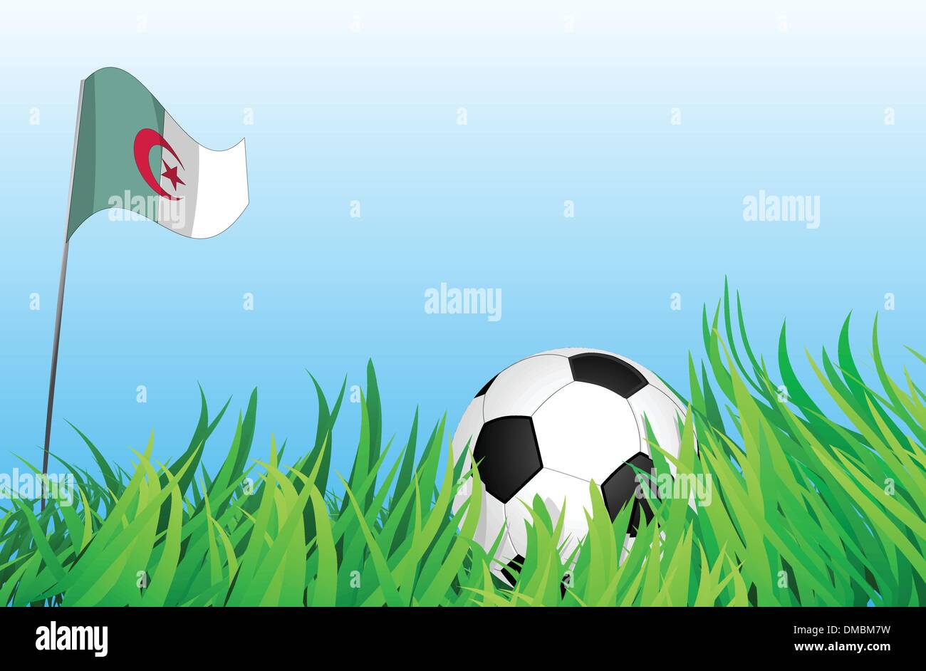 Football algeria flag Stock Vector Images - Alamy