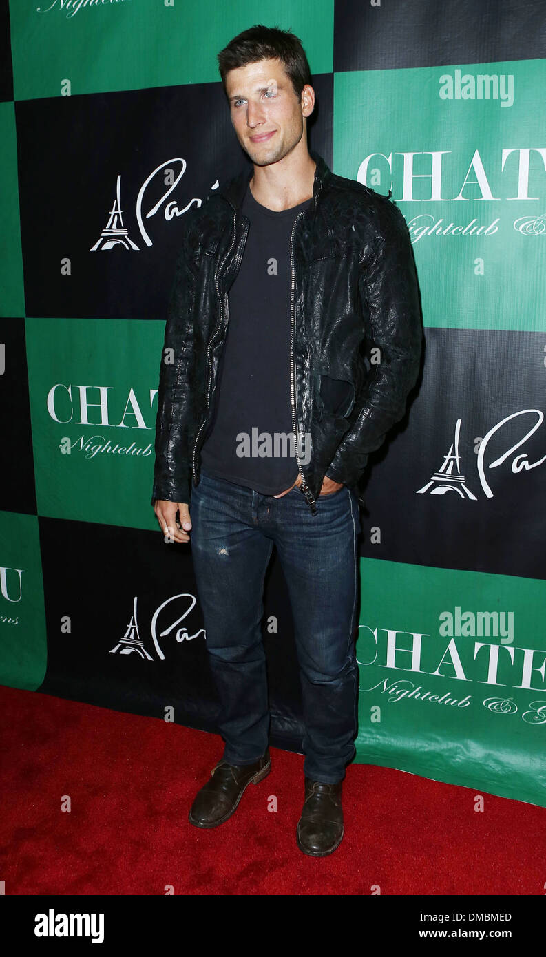 Parker Young Parker Young and Brit Morgan walk red carpet at Chateau Nightclub and Gardens ...