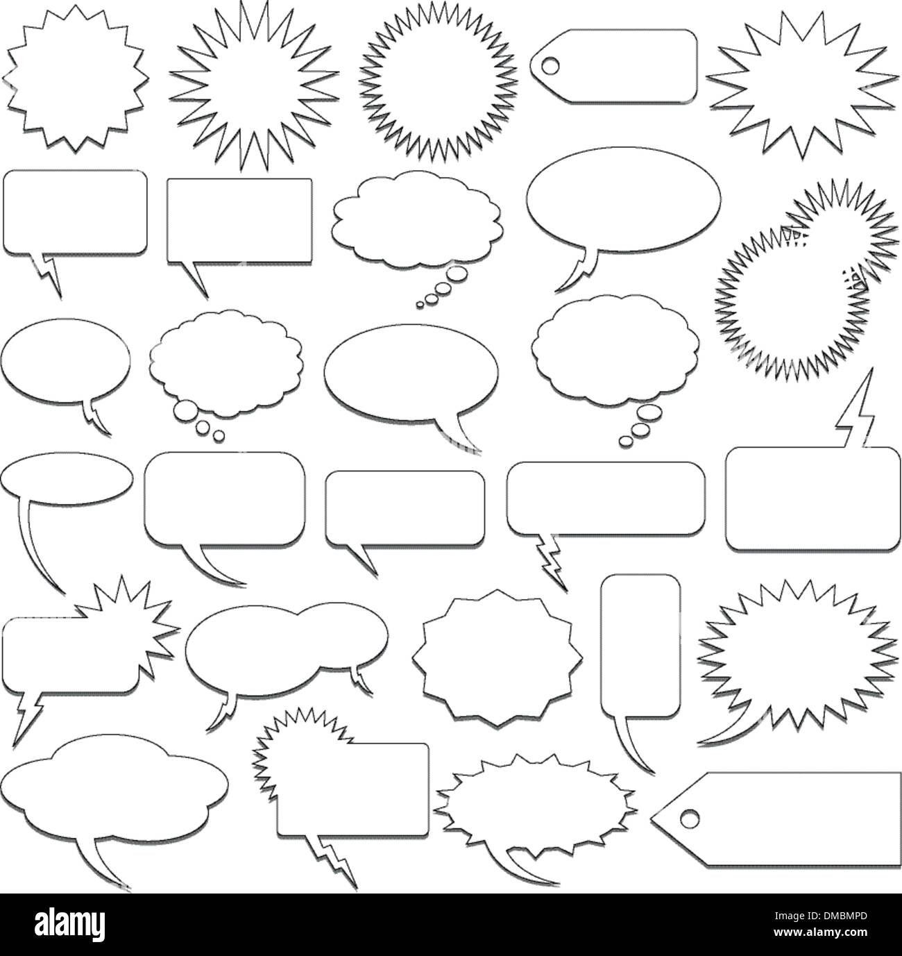 comic speech bubbles Stock Vector Image & Art - Alamy