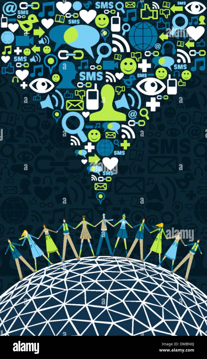 World concept communication people Stock Vector Images - Alamy