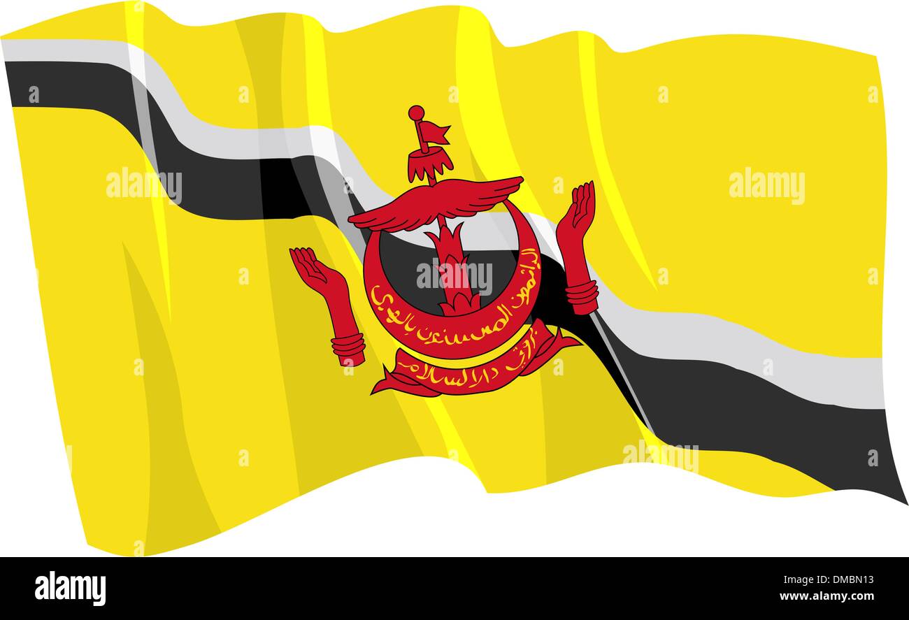 Brunei flag symbol Stock Vector Images - Alamy
