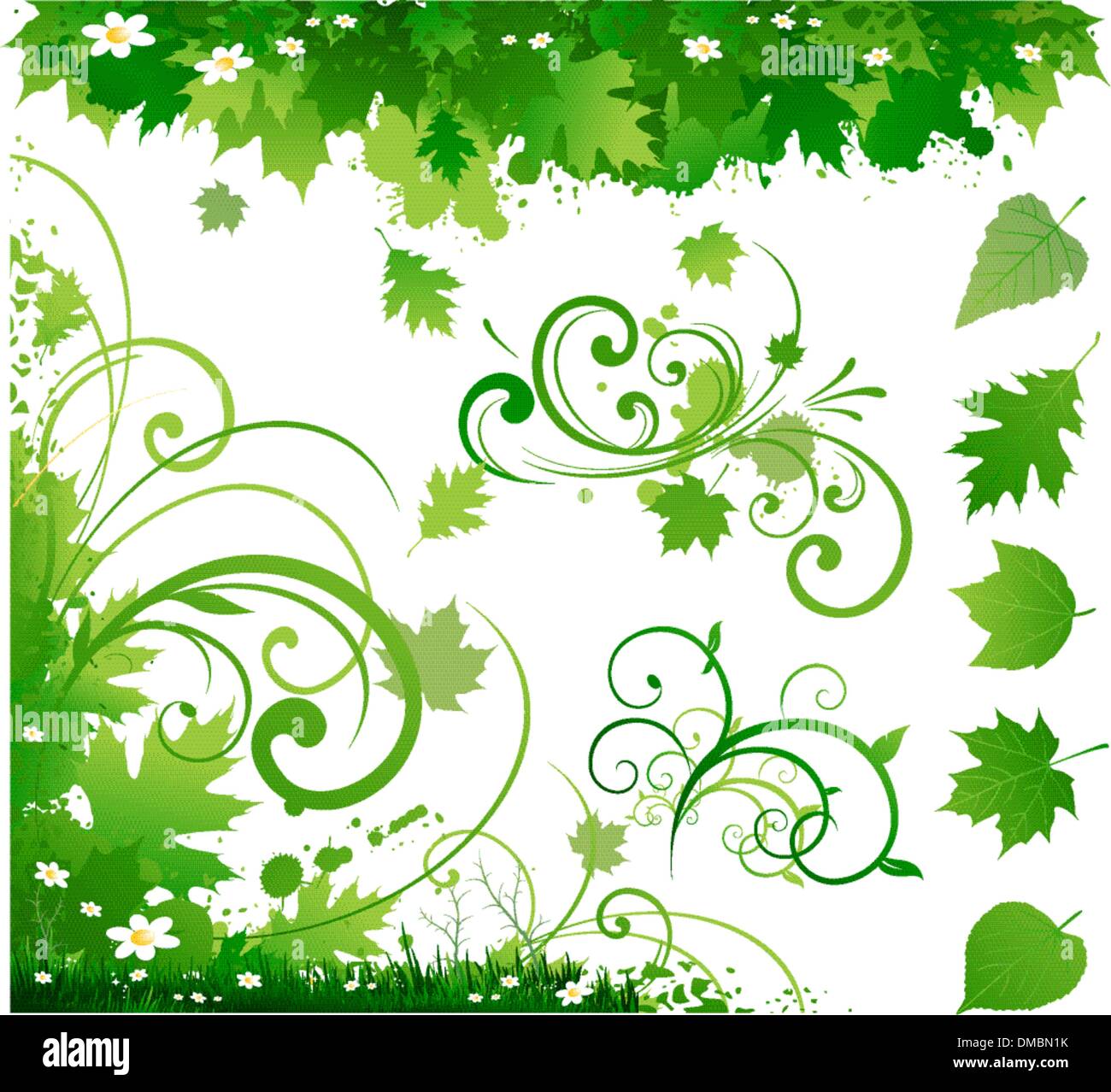 Beauty floral border Stock Vector Image & Art - Alamy