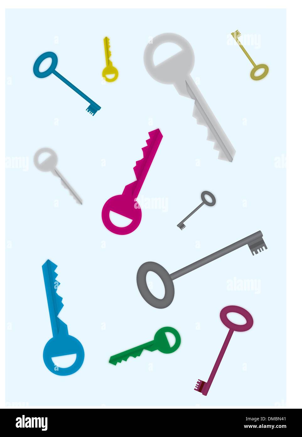 Keys padlock illustration Stock Vector Images - Alamy