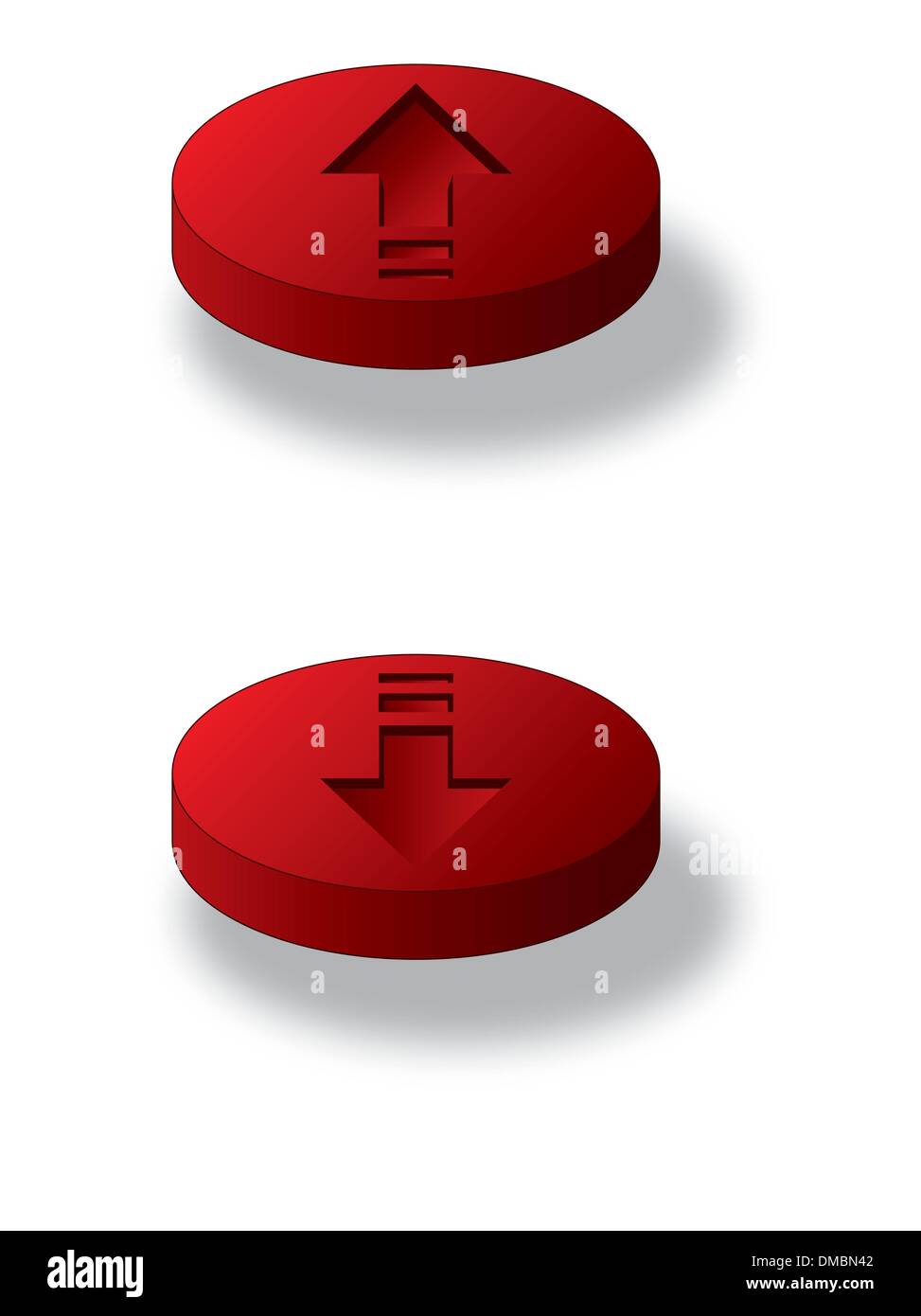 Press start button launch Cut Out Stock Images & Pictures - Alamy