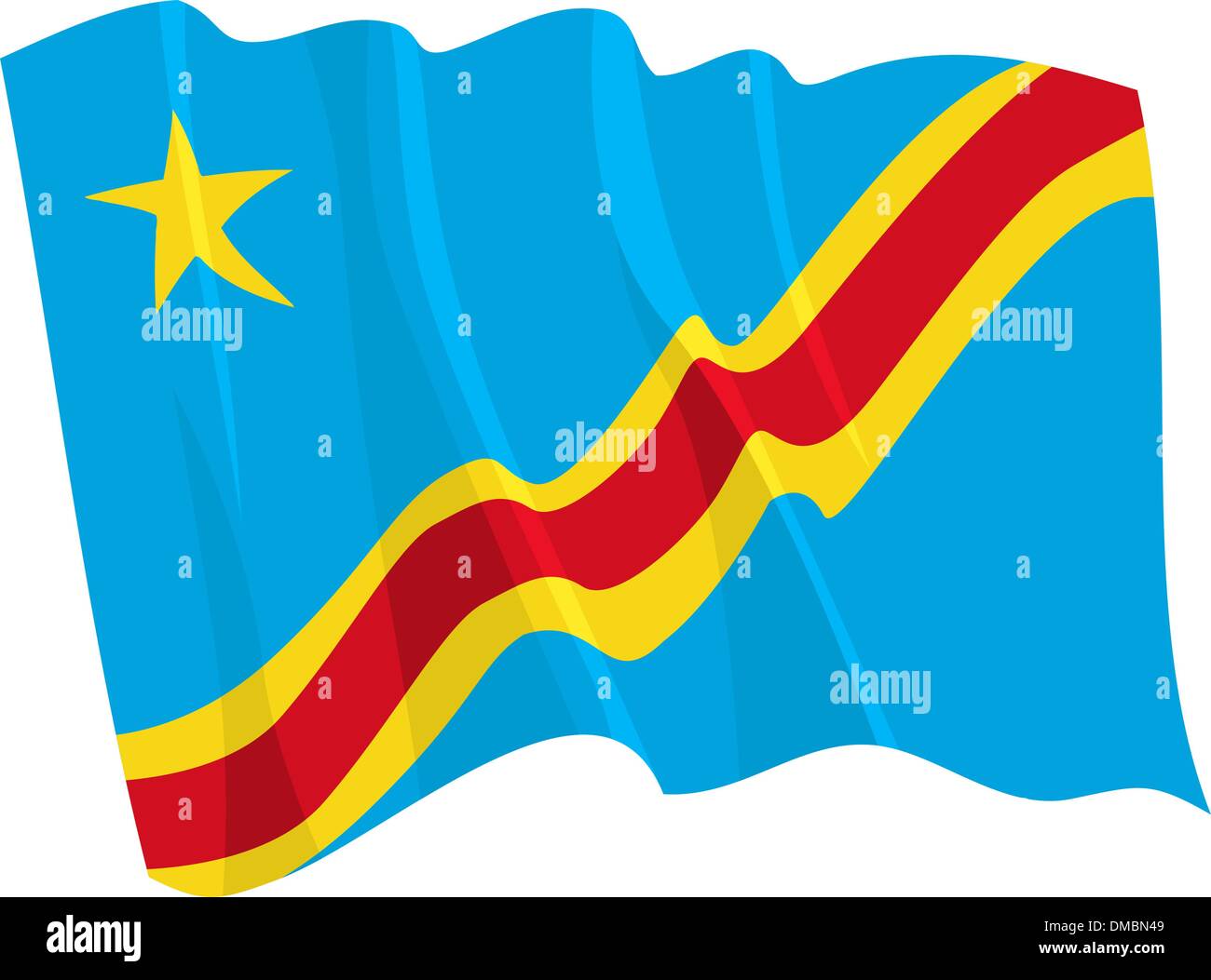 Political waving flag of Congo Stock Vector Image & Art - Alamy