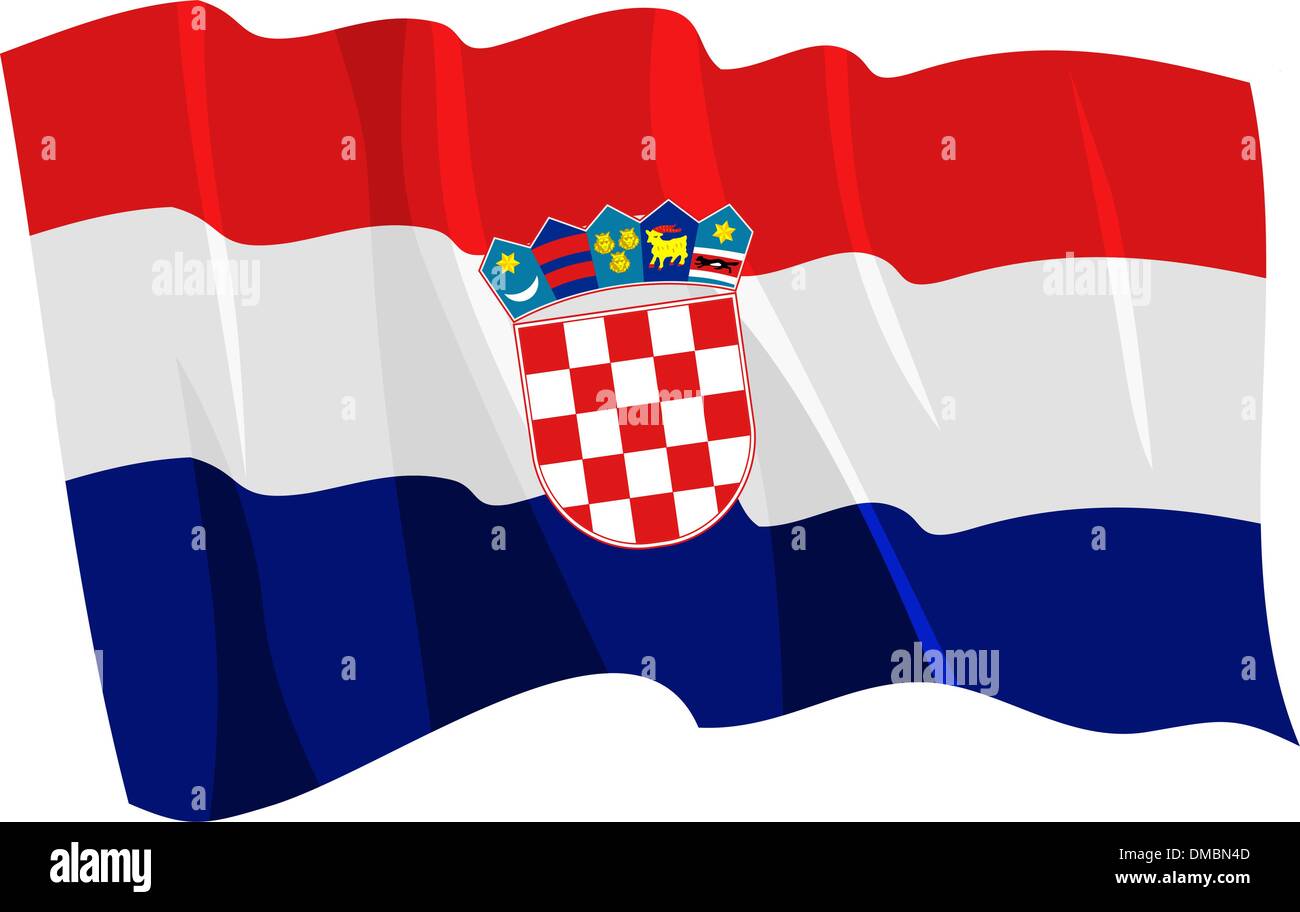Political waving flag of Croatia Stock Vector Image & Art - Alamy