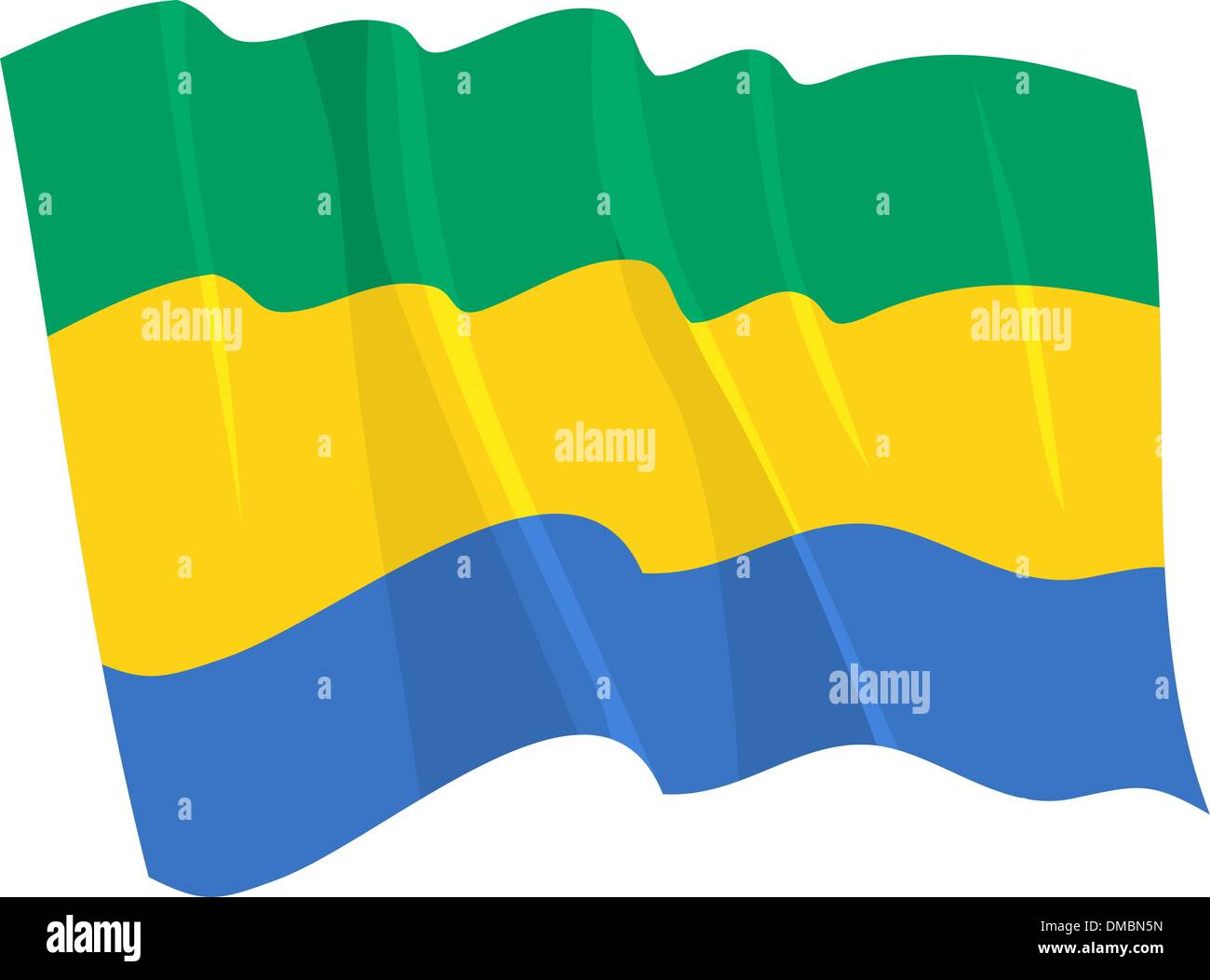 Gabon flag vector vectors Stock Vector Images - Alamy