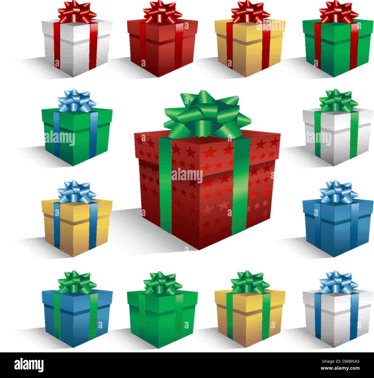 Gift boxes isolated Stock Vector Images - Alamy