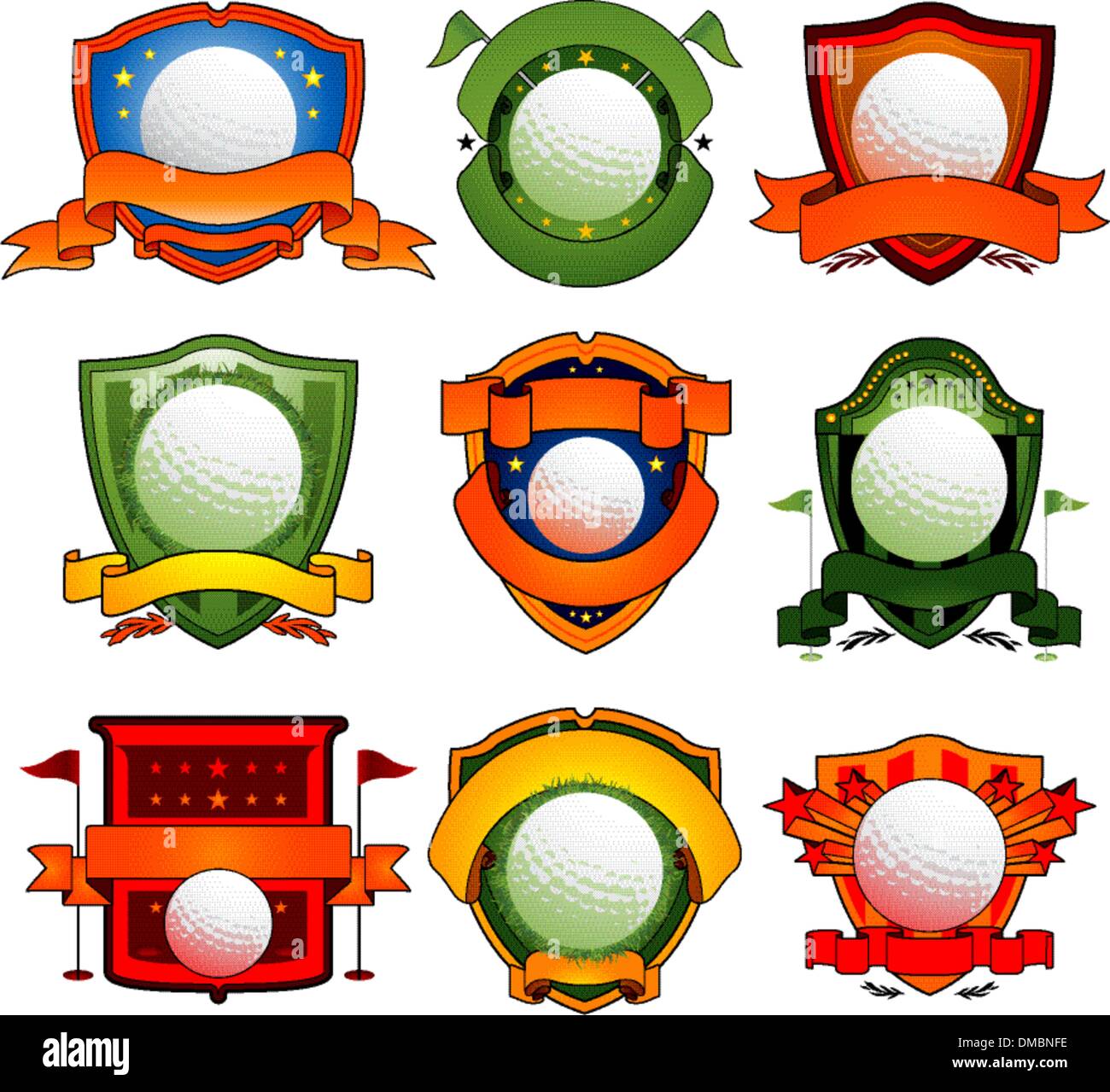 Color golf emblem Stock Vector Image & Art - Alamy