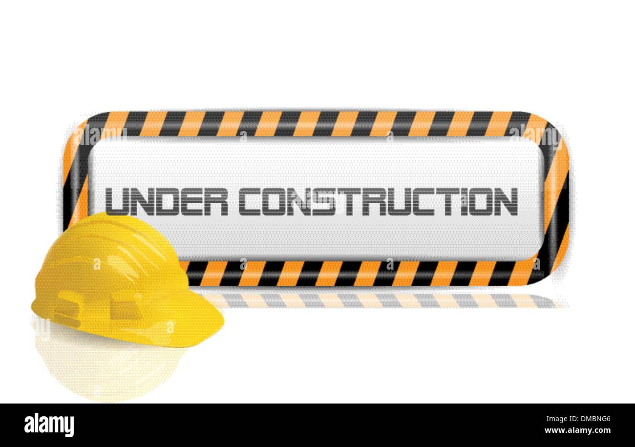 Under construction warning building Cut Out Stock Images & Pictures - Alamy
