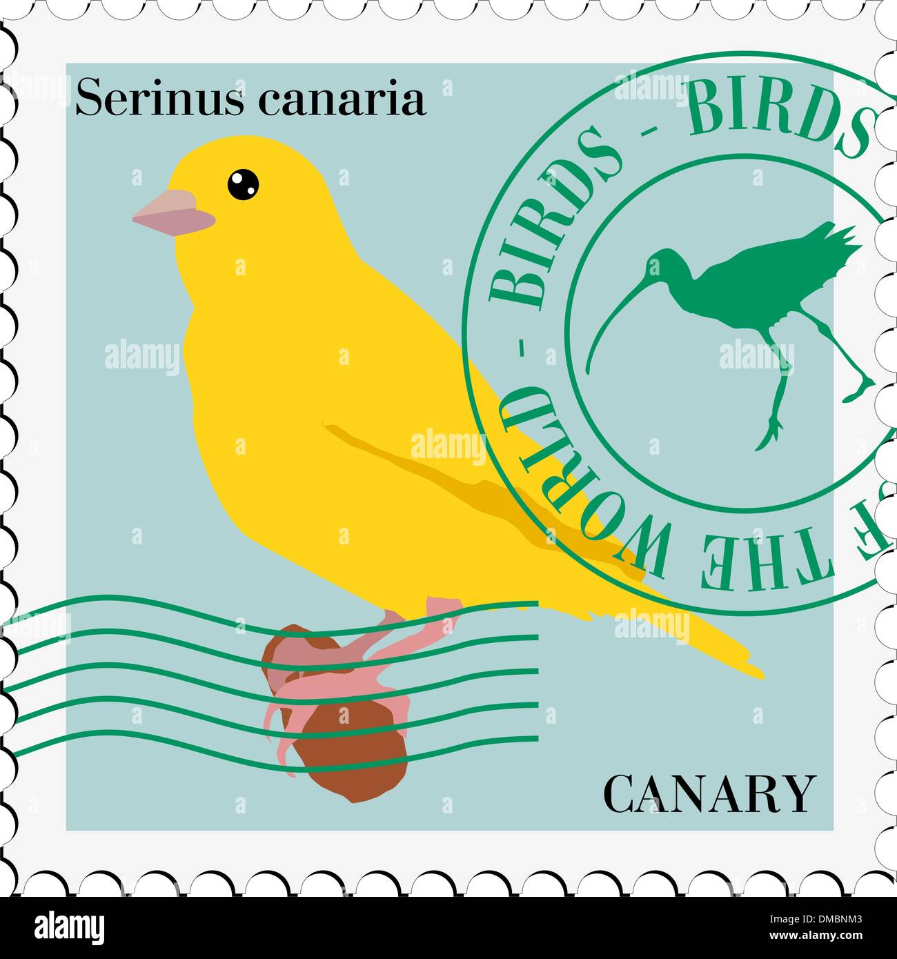 stamp with image of bird Stock Vector Image & Art - Alamy
