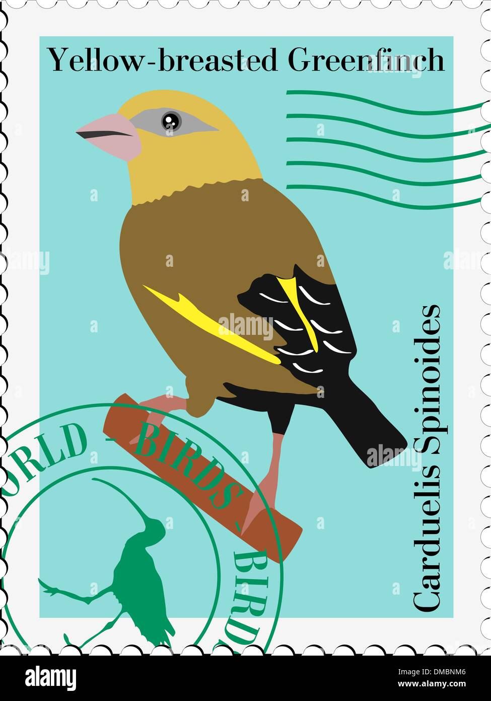 stamp with image of bird Stock Vector Image & Art - Alamy