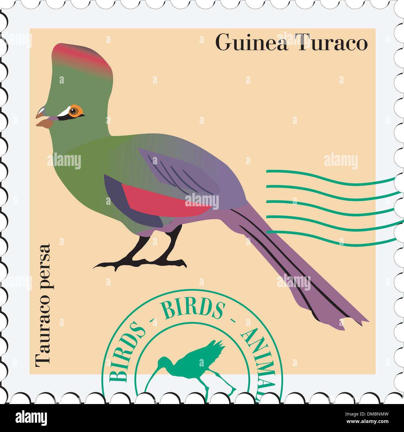 stamp with image of bird Stock Vector Image & Art - Alamy