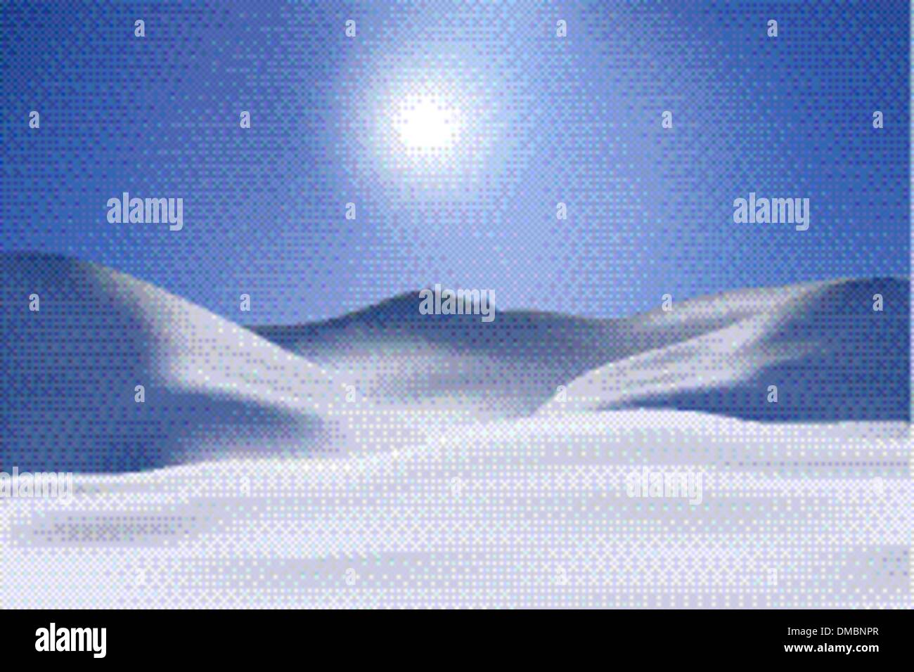 Snowy winter morning Stock Vector Images - Alamy