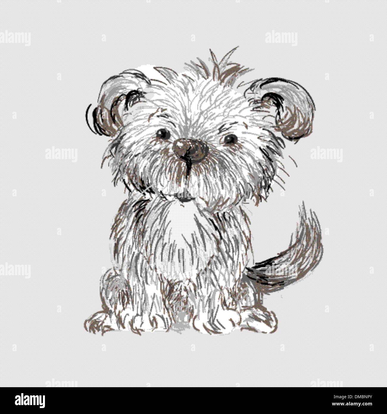 Hand Drawn Dog Stock Vector Image & Art - Alamy