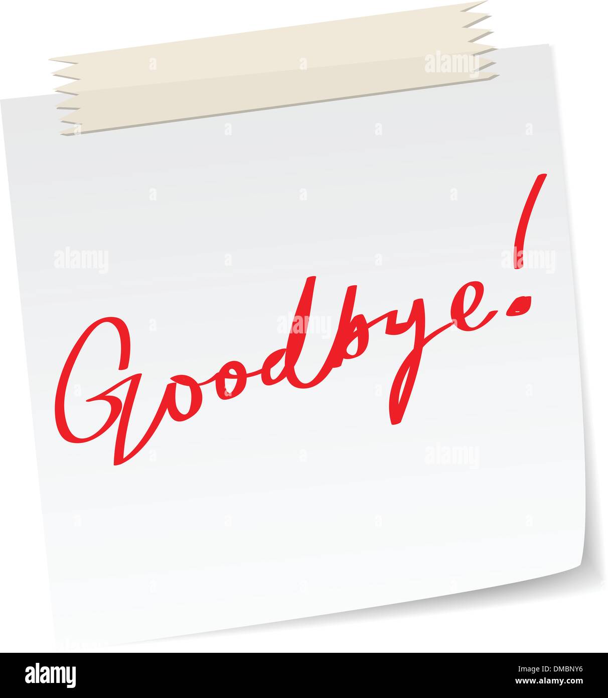 Goodbye Cut Out Stock Images & Pictures - Alamy